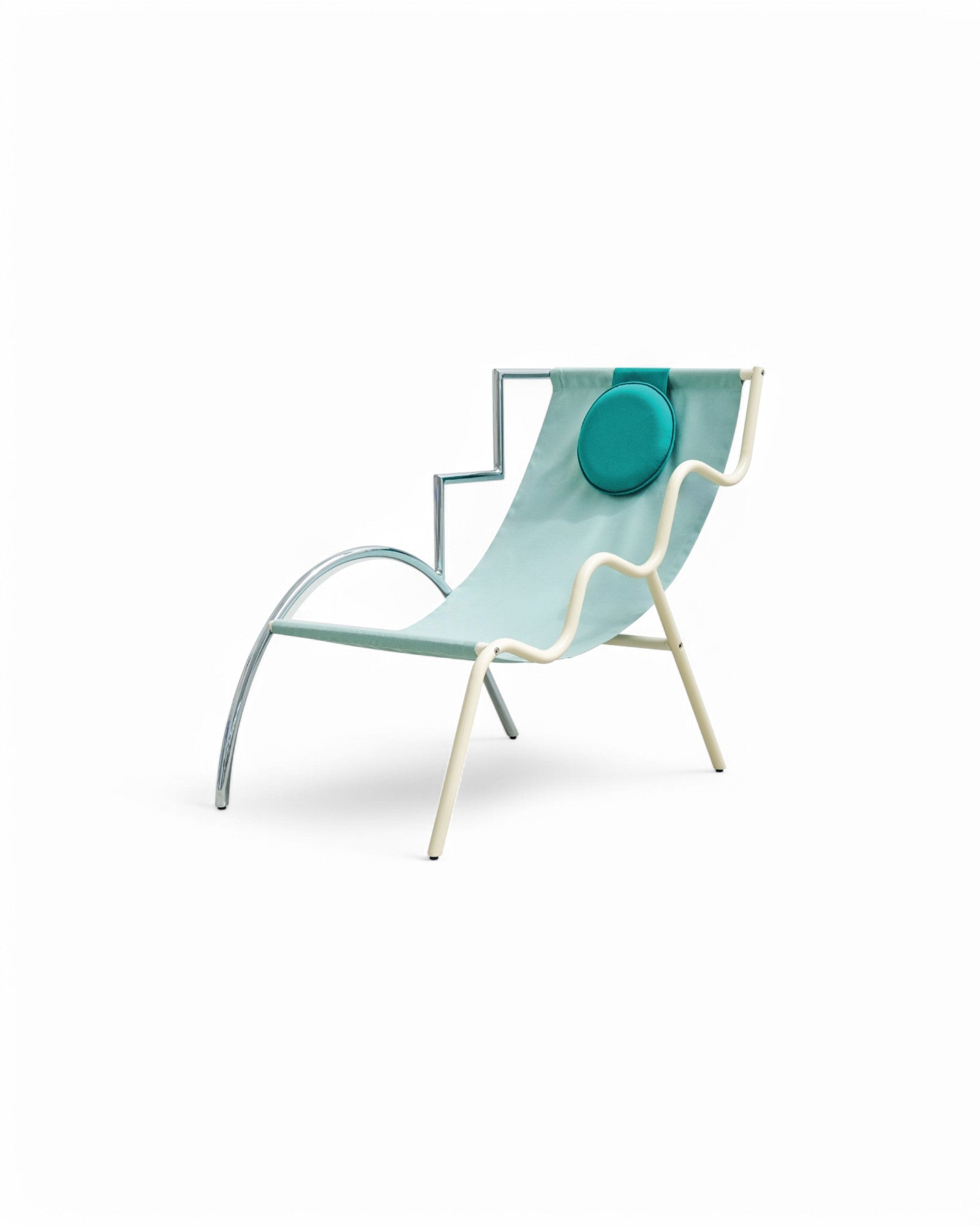 The Ebba Chair - Teal, Milk Cream HAN Armrests