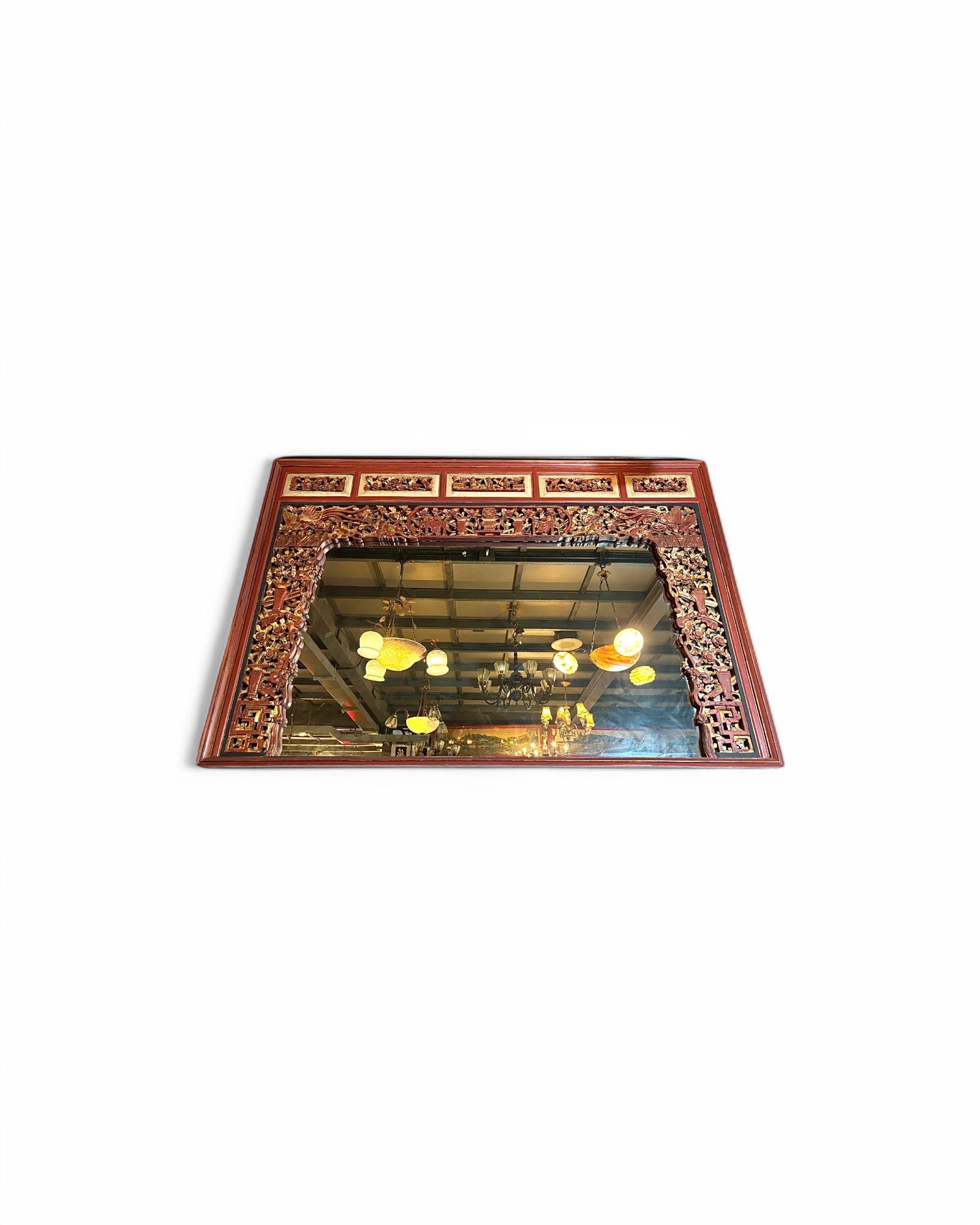 Rose Majeste Mirror Indochine with Floral Oriental Designs