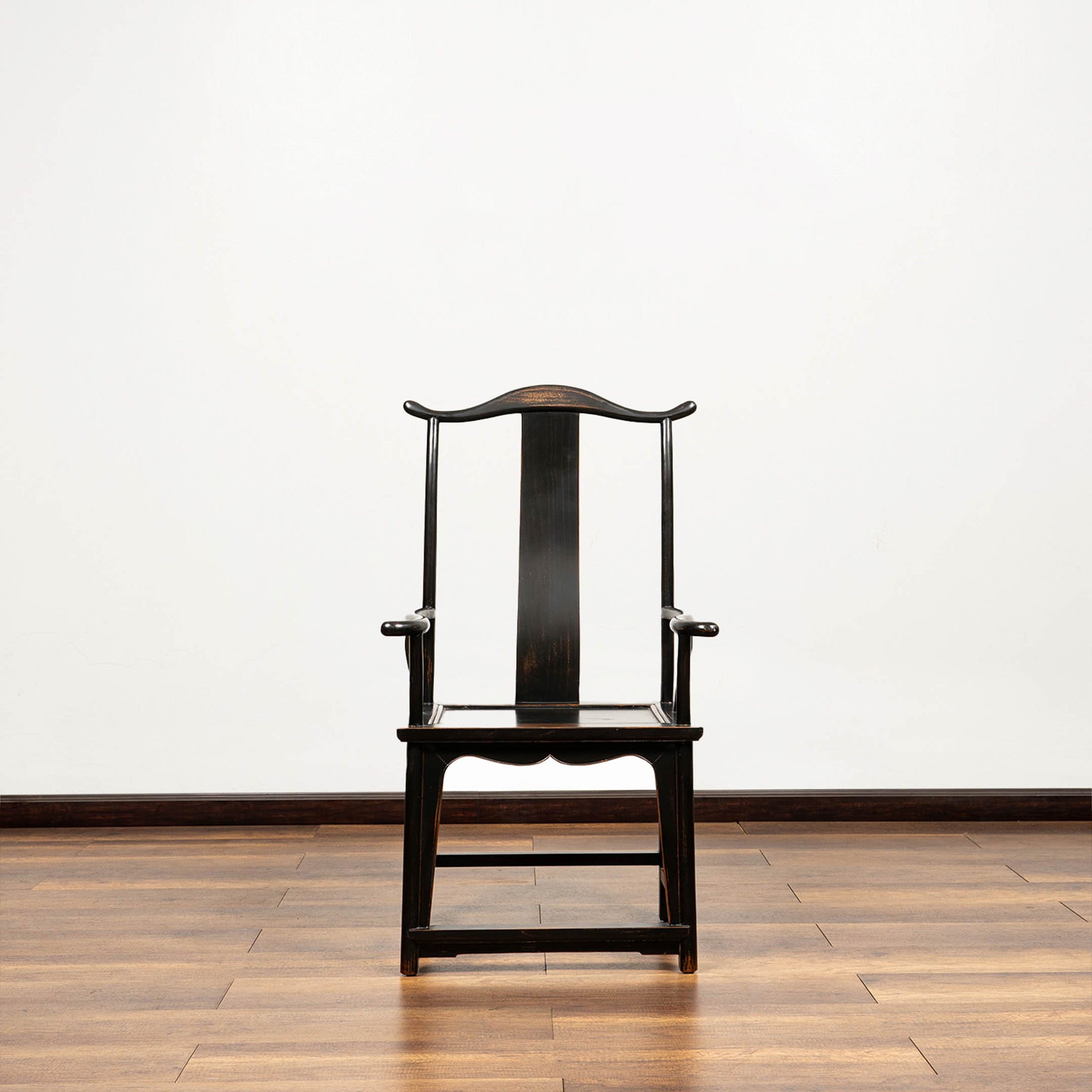 Chinese Official Hat Chair with Arms Reproduction